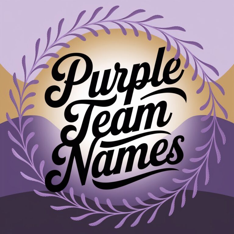 Purple Team Names: A Comprehensive Guide to Creative and Unique Ideas ...